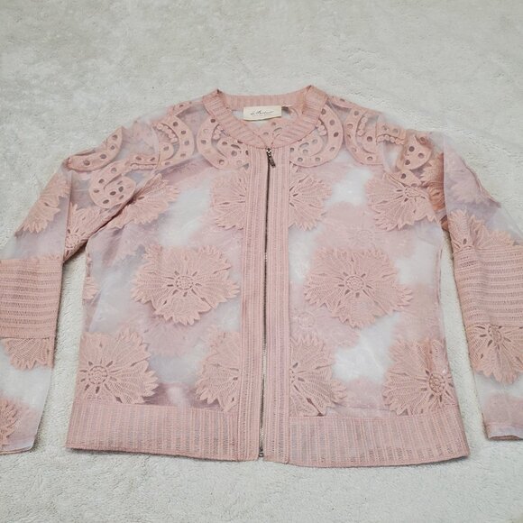 La Bellum Jackets And Coats La Bellum Hillary Scott Pink Embroidered